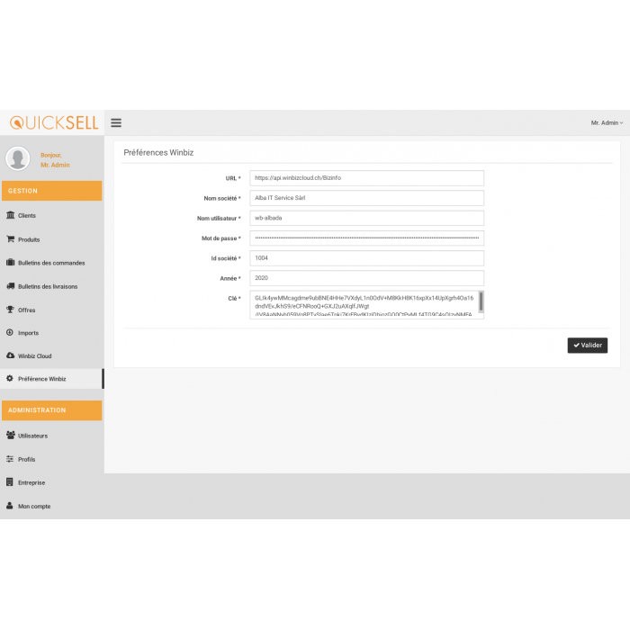 Quicksell - Winbiz AppStore