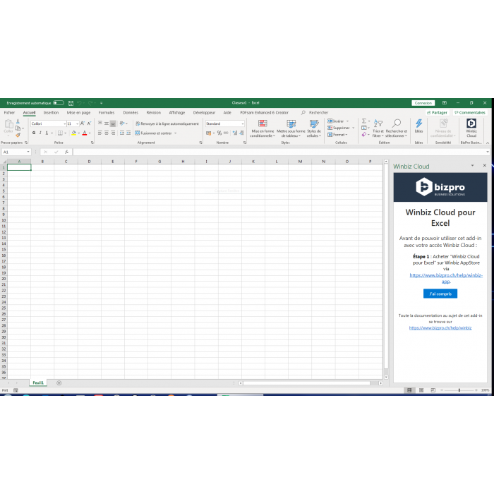Winbiz Cloud Excel - Winbiz AppStore
